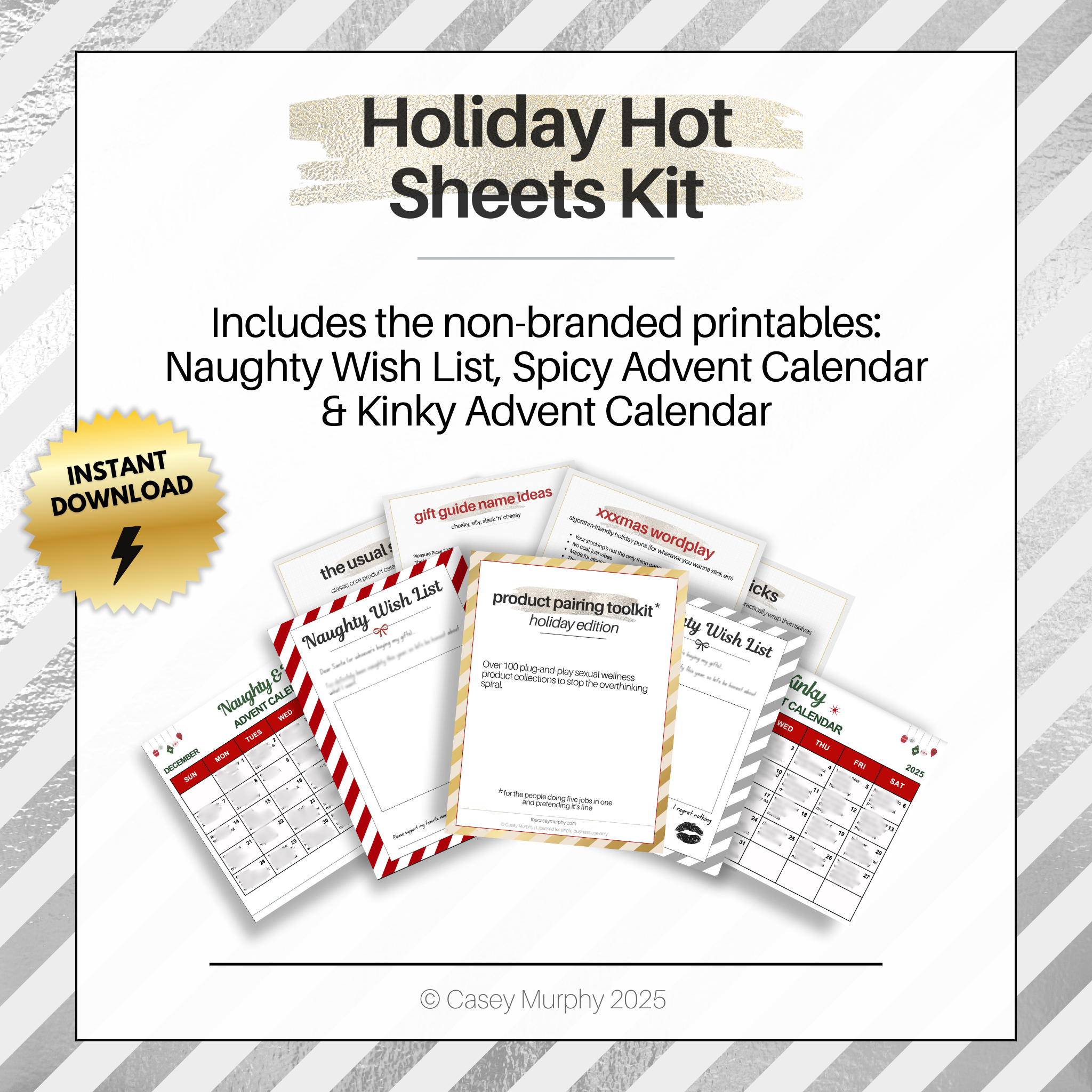 Hot Sheets Holiday Printable Marketing Kit for Adult Novelty Brands ...